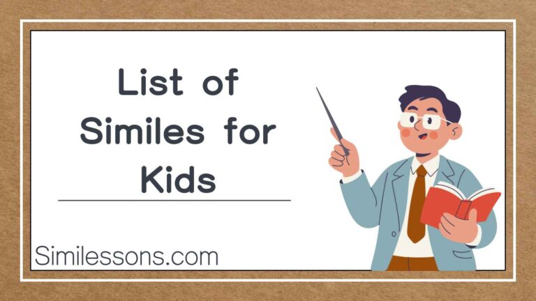 100+ List of Similes for Kids 🌈